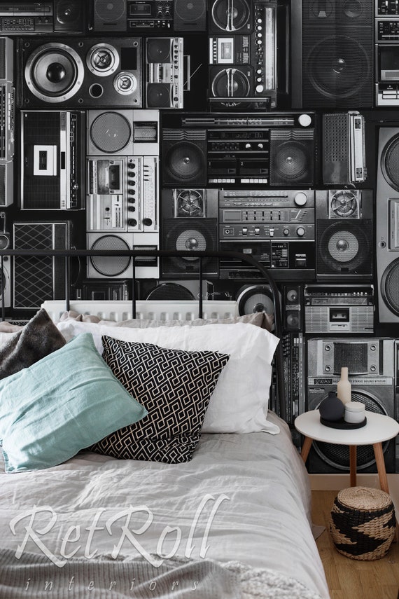 Retro Boombox Wallpaper