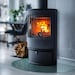 Round Hearth Slate Glass Fireplace Hearth, Modern Tempered Glass ...