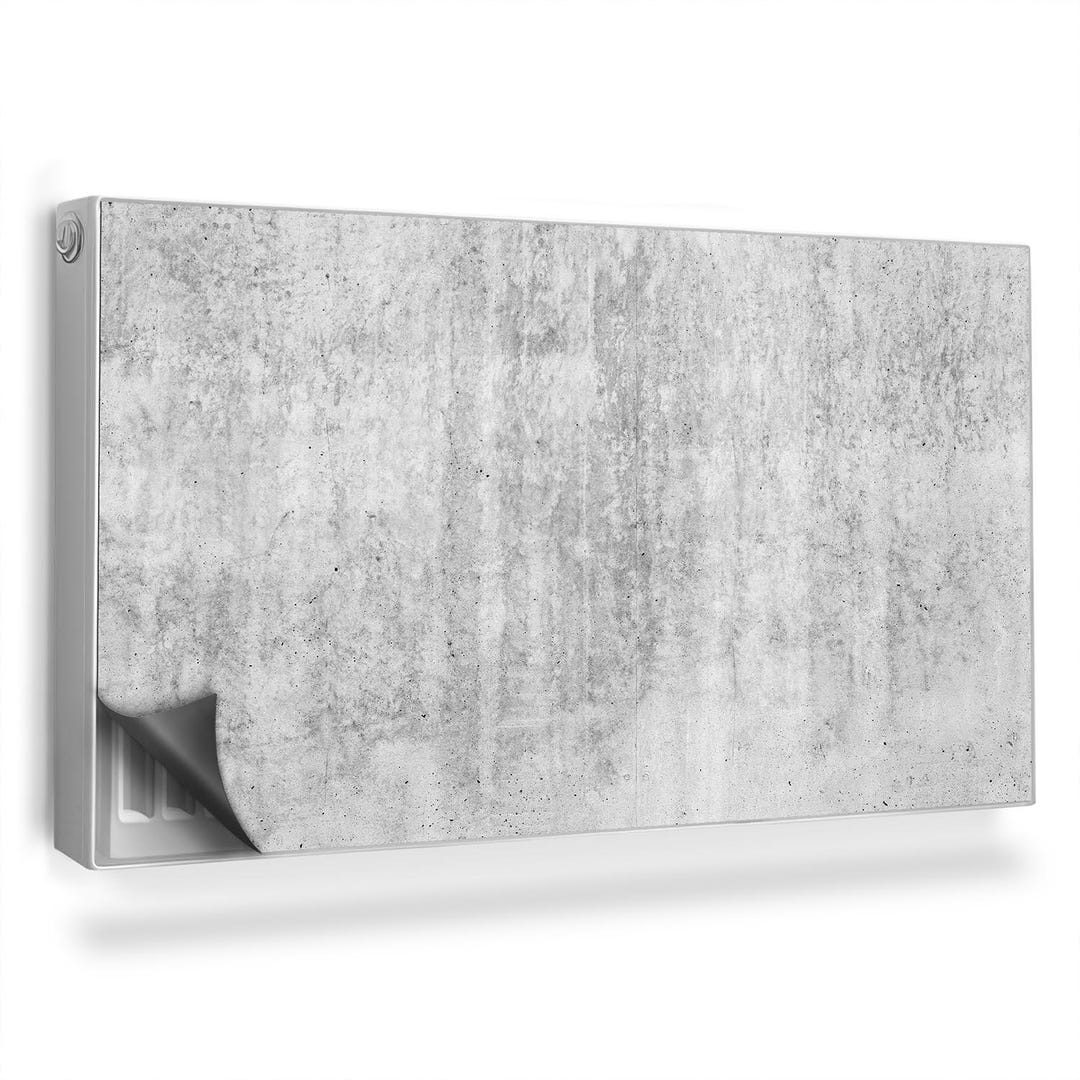 Bright Raw Concrete, Industrial Texture Heating Cover, Gray Magnetic ...