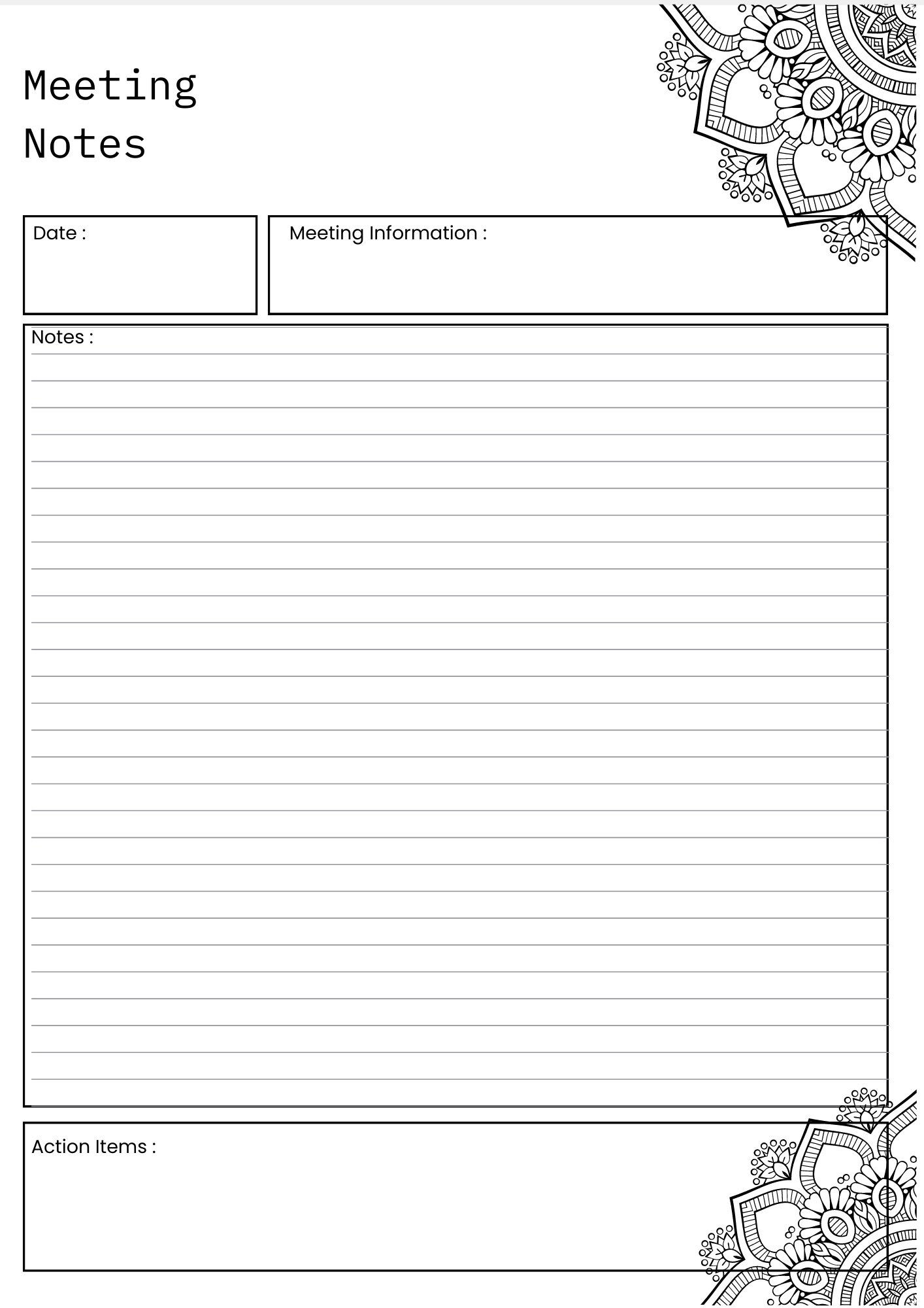 Note Taking Coloring Pages - Etsy