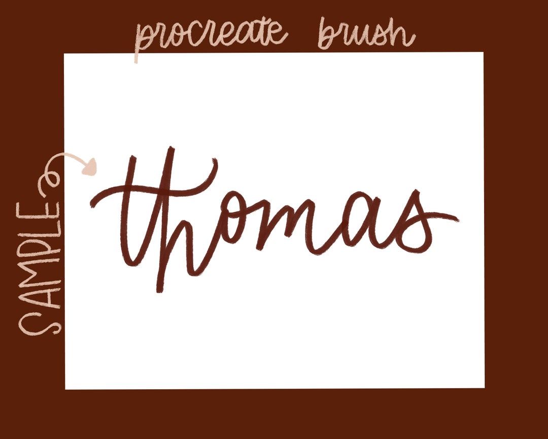 Thomas Procreate Brush for Digital Handlettering / Instant Download ...