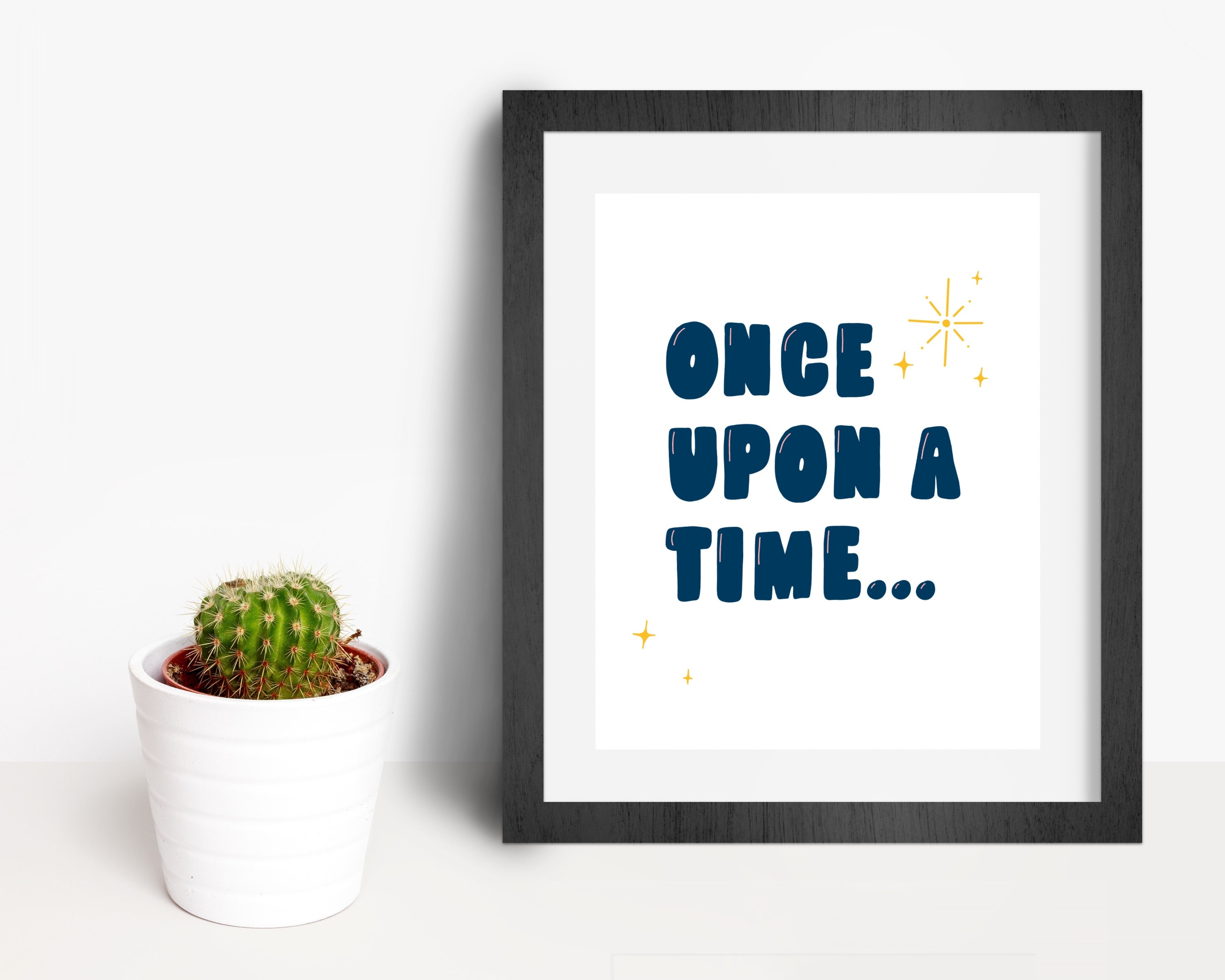 Once Upon A Time Digital Print | Printable Wall Art | Playroom Decor ...