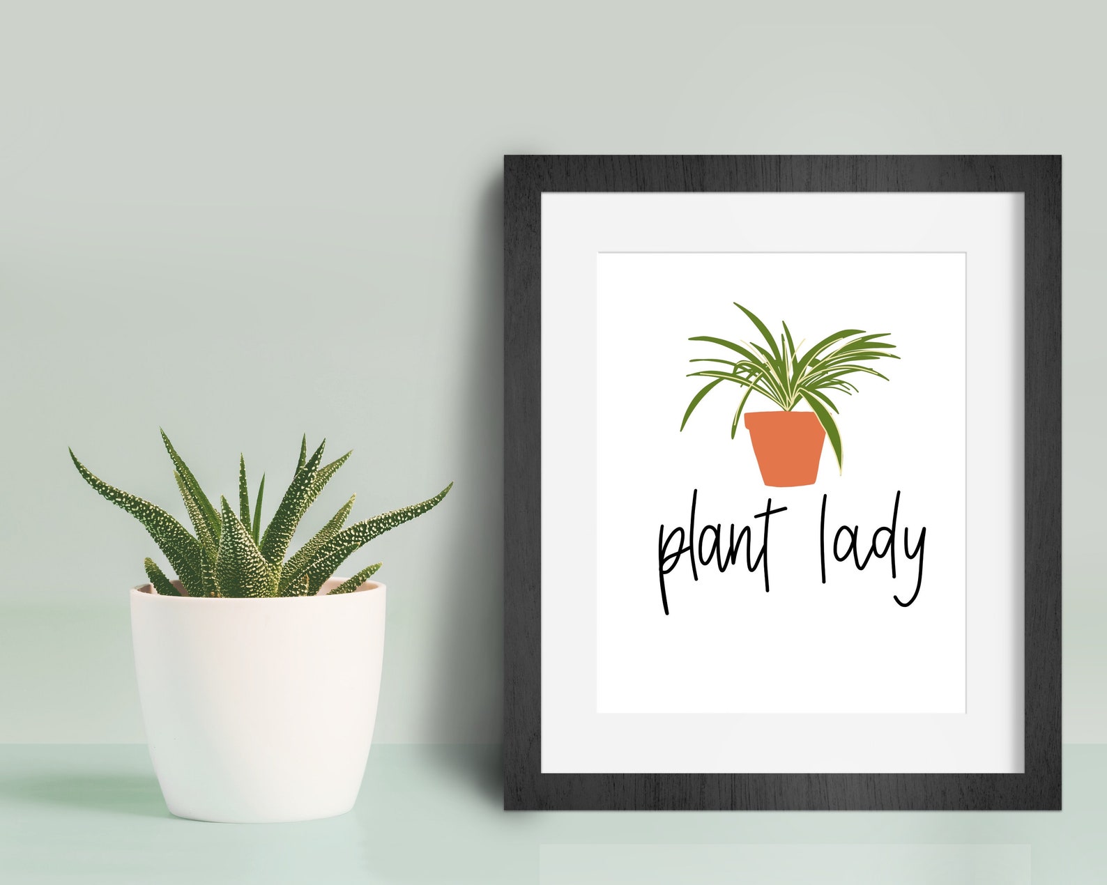 Plant Lady Digital Print Printable Wall Art Home Decor Office Decor ...