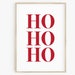 Hohoho Print, Christmas Printable Sign, Holiday Decor, Christmas Saying ...