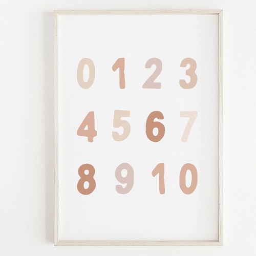 Neutral Alphabet Poster Printable Wall Art Nursery Decor - Etsy