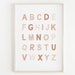 Neutral Alphabet Poster Printable Wall Art Nursery Decor Classroom ...