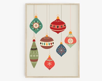 Mid Century Modern Christmas Poster // Retro (Download Now) - Etsy