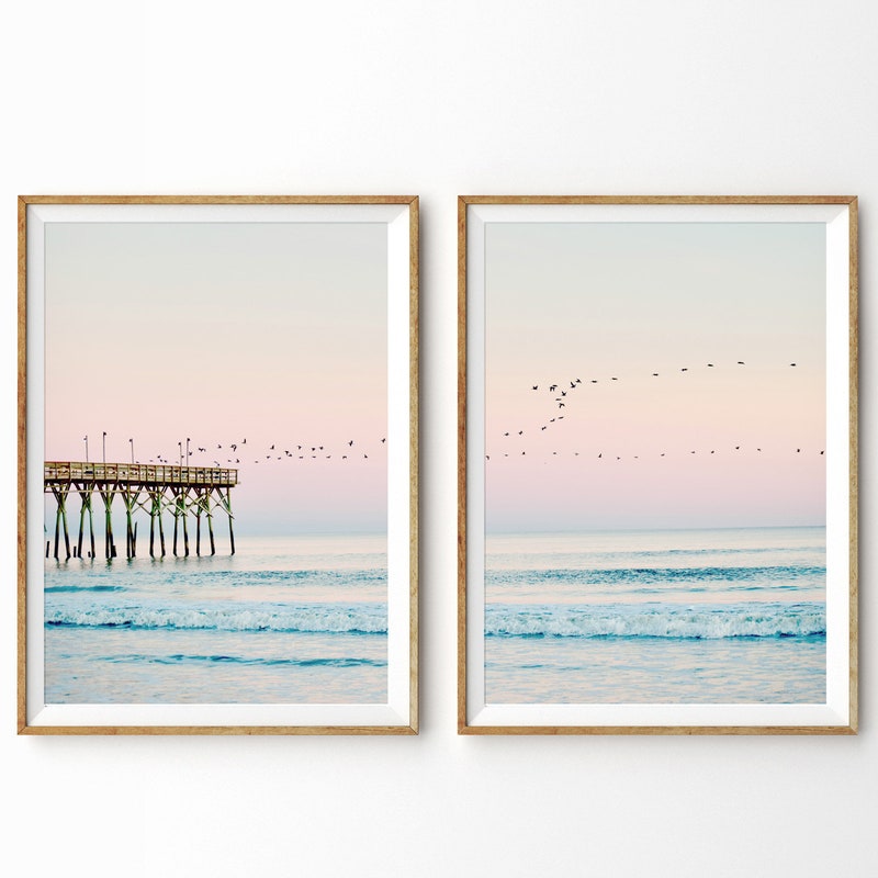 2 Piece Beach Art Prints - Etsy