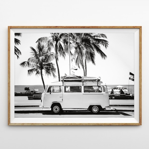 Surf Van Print - Etsy