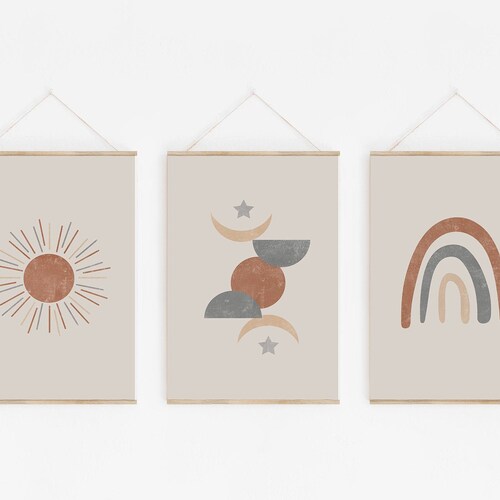 Neutral Alphabet Poster Printable Wall Art Nursery Decor - Etsy