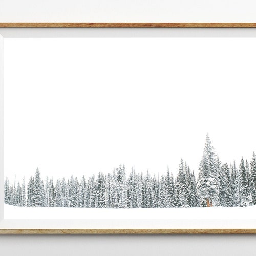 Horizontal Wall Art Winter Forest Print Landscape Photography - Etsy