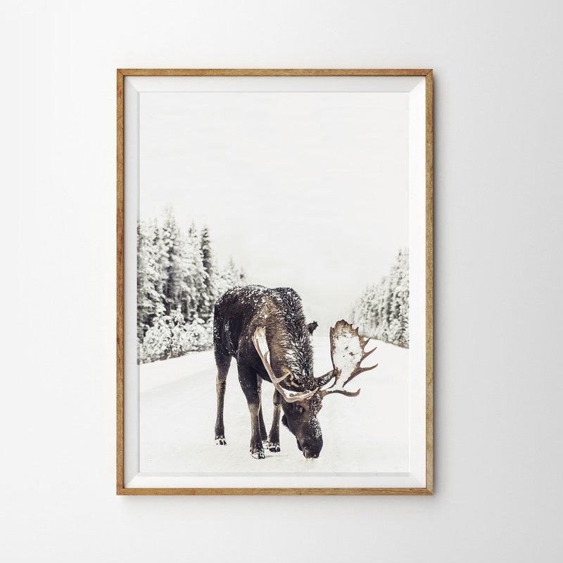 Large Vertical Moose Art - Etsy
