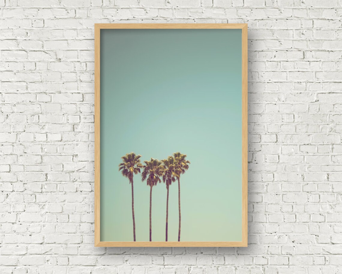 Palm Tree Print Boho Decor Beach Wall Art Beach Print Tropical Decor ...