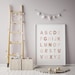 Neutral Alphabet Poster Printable Wall Art Nursery Decor - Etsy
