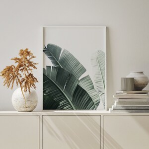 Tropical Leaf Print Tropical Decor Botanical Wall Art Prints Plant ...