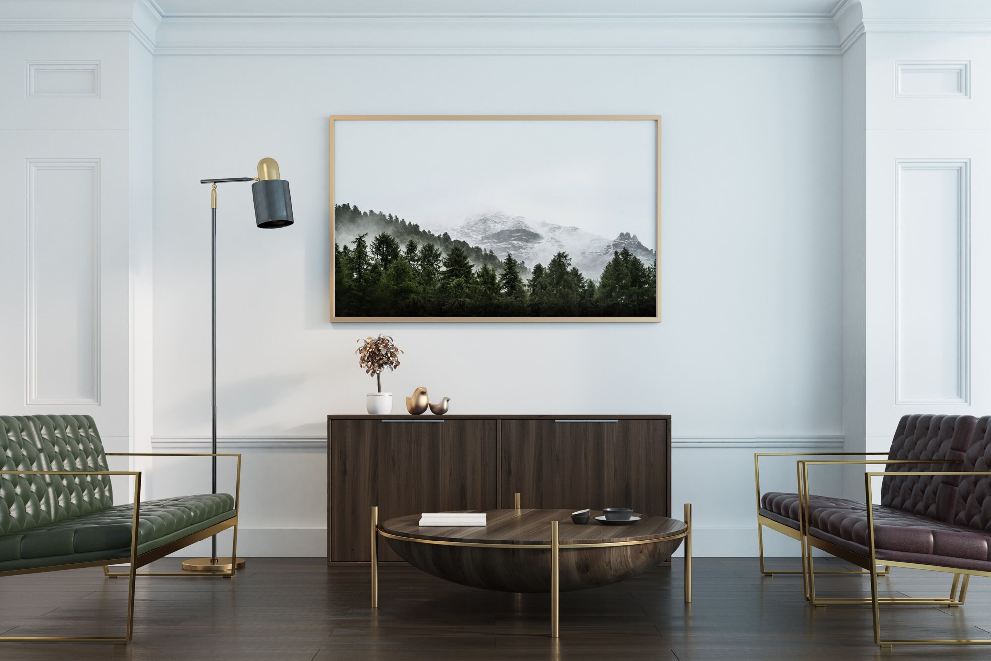 Forest Print Large Printable Art Mountain Print Nature Poster - Etsy