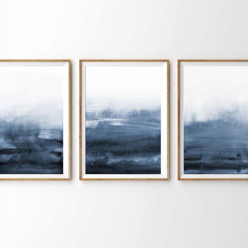 Printable Blue Wall Art - Etsy