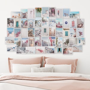 Pastel Pink Teal Collage Print Set of 50 Prints Dorm Room Decor ...