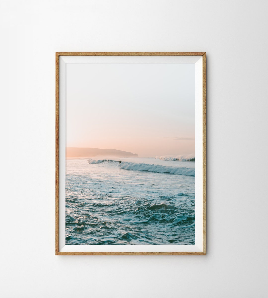Sunset Surfing Print California Surf Art Beach Wall Art Summer Prints ...
