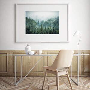 Forest Print Landscape Photography Nordic Decor Mountain Print Large ...
