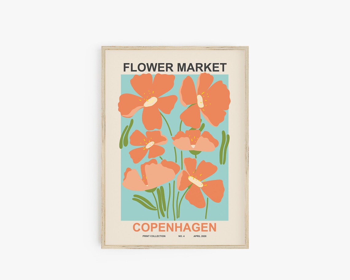 Flower Market Poster Set Gallery Wall Set of 6 Digital Prints - Etsy