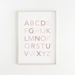 Neutral Nursery Print Set of 2 Rainbow Poster Modern Alphabet Print ...
