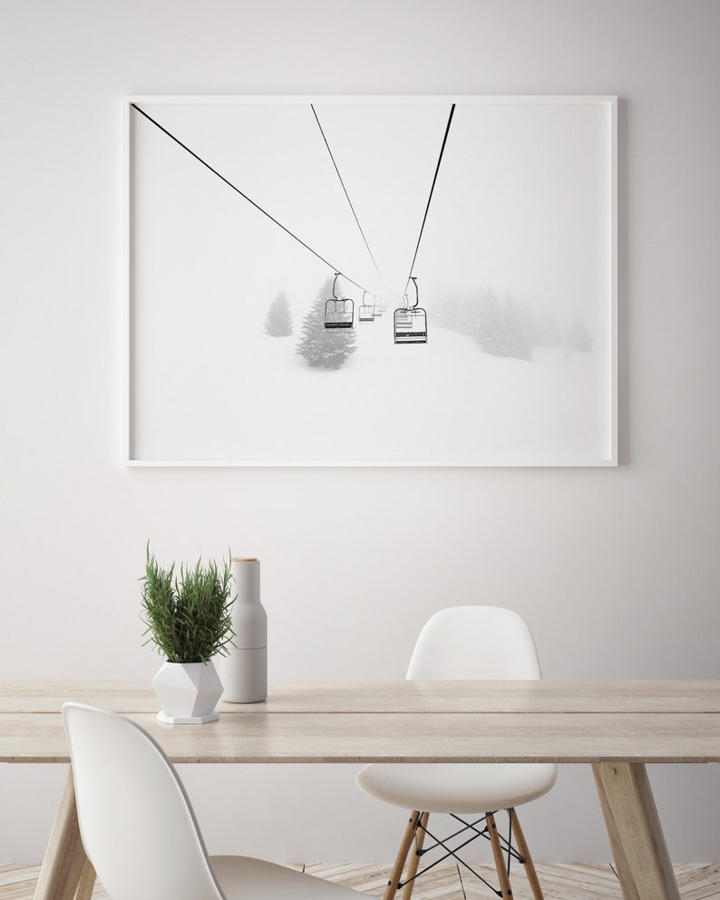 Winter Photography Horizontal Print Landscape Photo Snow | Etsy