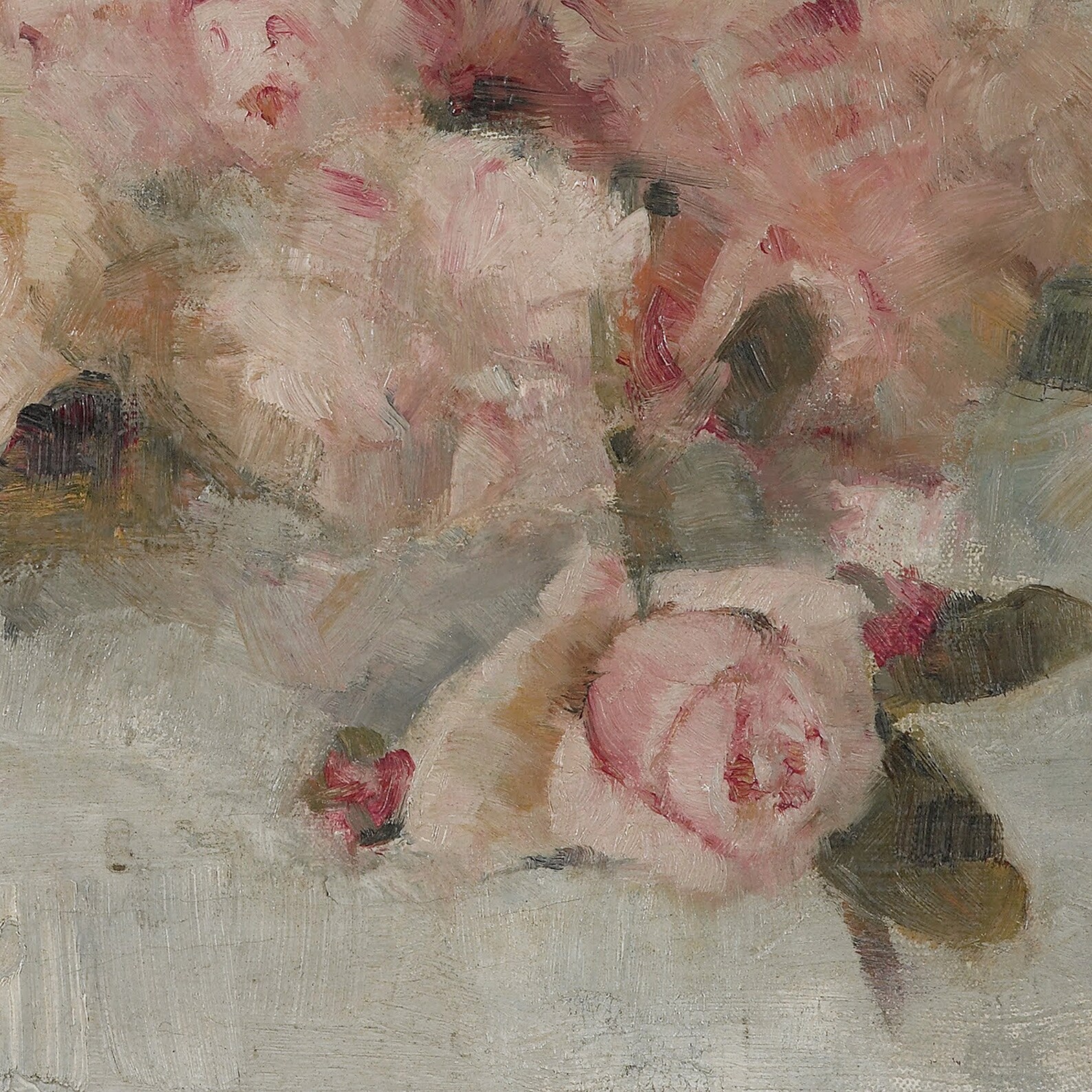 Muted Pink Roses Wall Art Print, Blush Pink Roses, Soft Pink Flowers ...