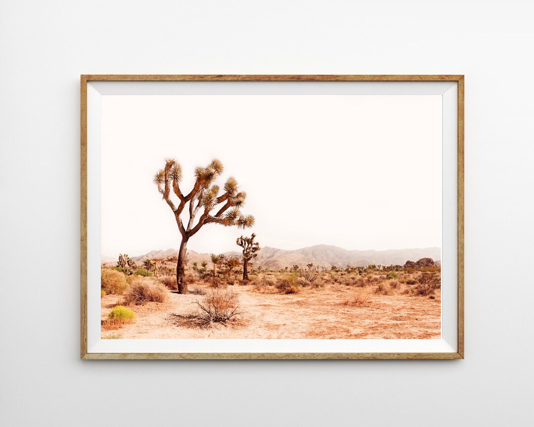 Desert Print Southwestern Decor Joshua Tree Boho Wall Art Prints ...