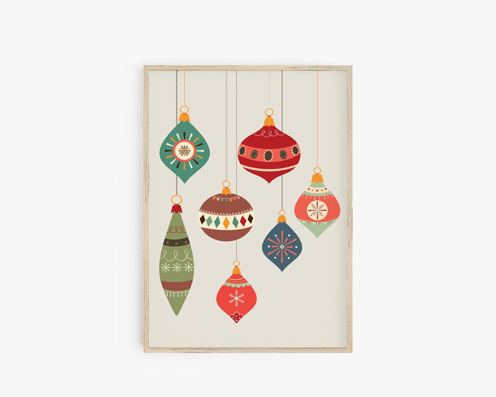 Retro Christmas Poster Bundle Set of 12 Preppy Xmas Decor - Etsy