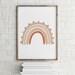 Rainbow Nursery Decor Boho Rainbow Poster Pom Poms Printable Art Gender ...