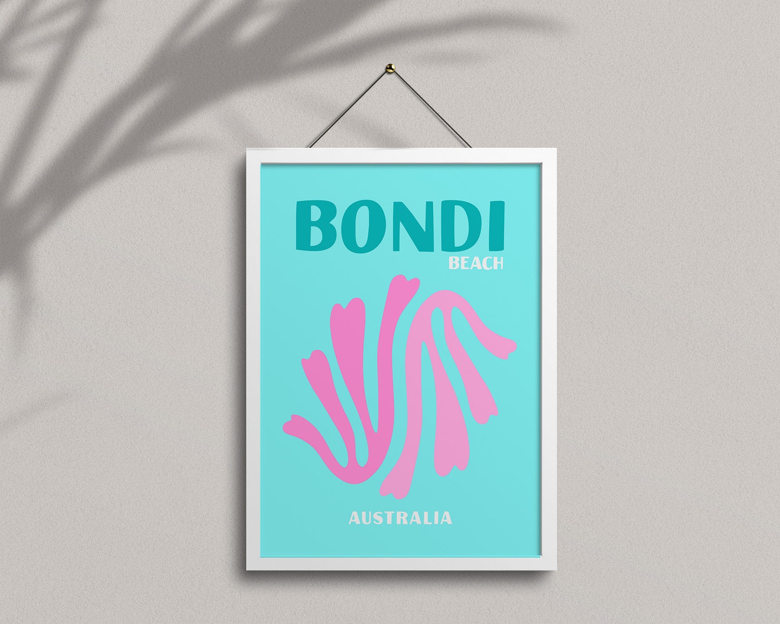 Bondi Beach Poster Print Travel Poster Preppy Room Decor - Etsy