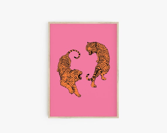 Orange Tiger Print