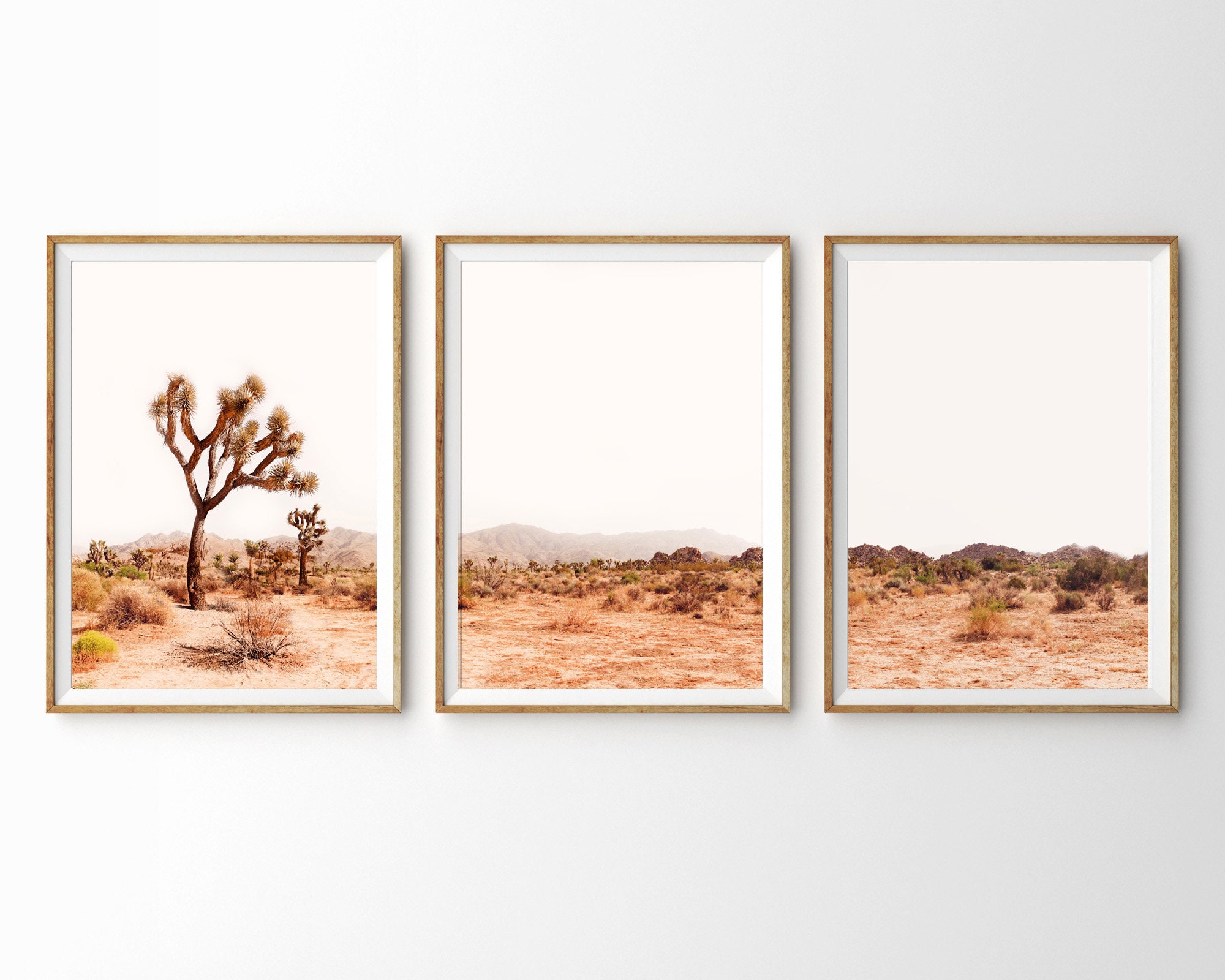 Set of 3 Desert Prints Joshua Tree Print 3 Piece Print Set | Etsy