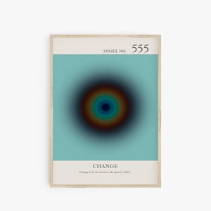 Angel Numbers Print Set, Aura Poster Mental Health Posters, Spiritual ...
