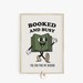 Retro Reading Poster, Classroom Wall Art, Vintage Book Cartoon, Mascot ...