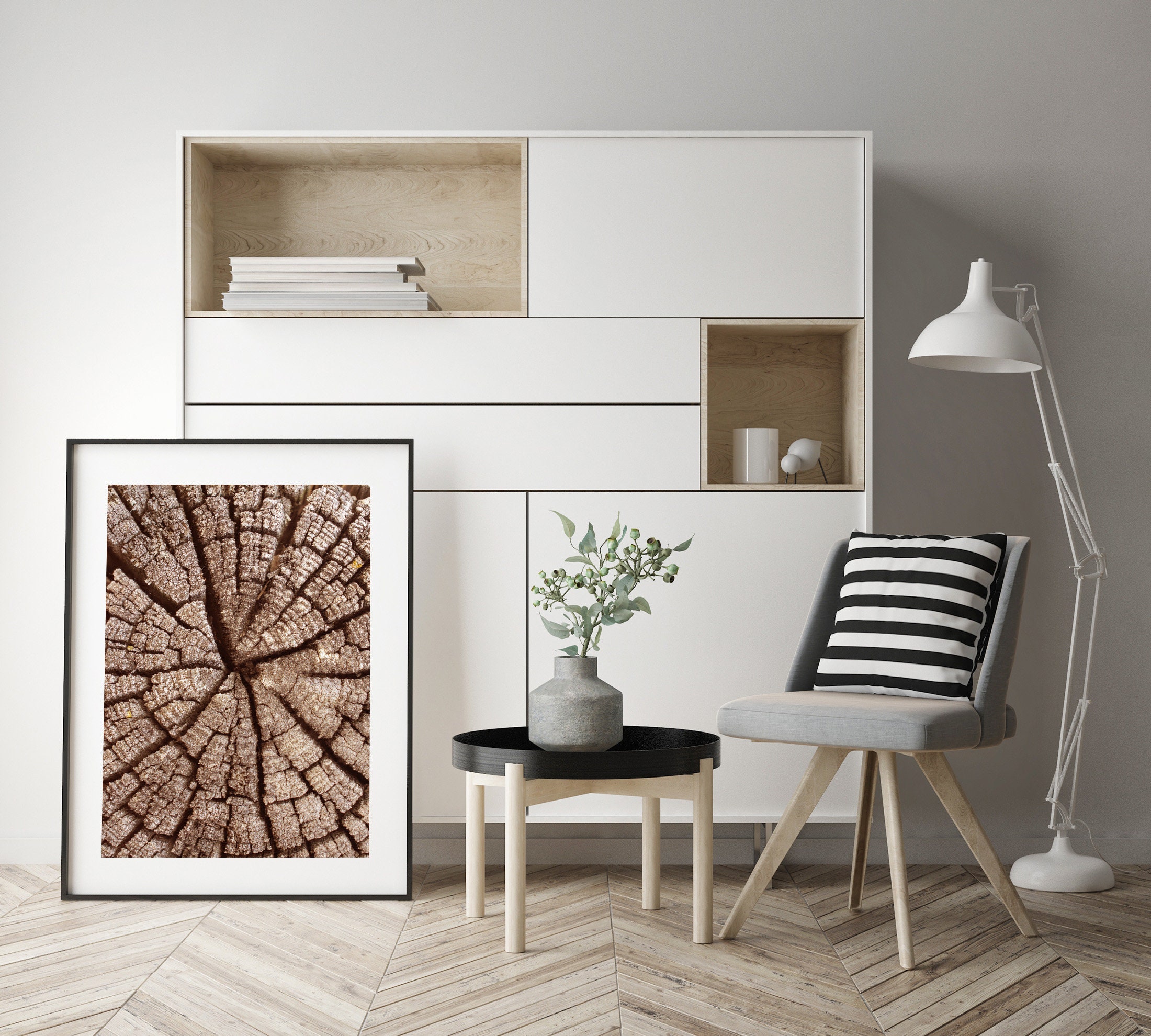 Log Pile Print Tree Ring Print Rustic Wall Art Wood Pile Tree Rings ...