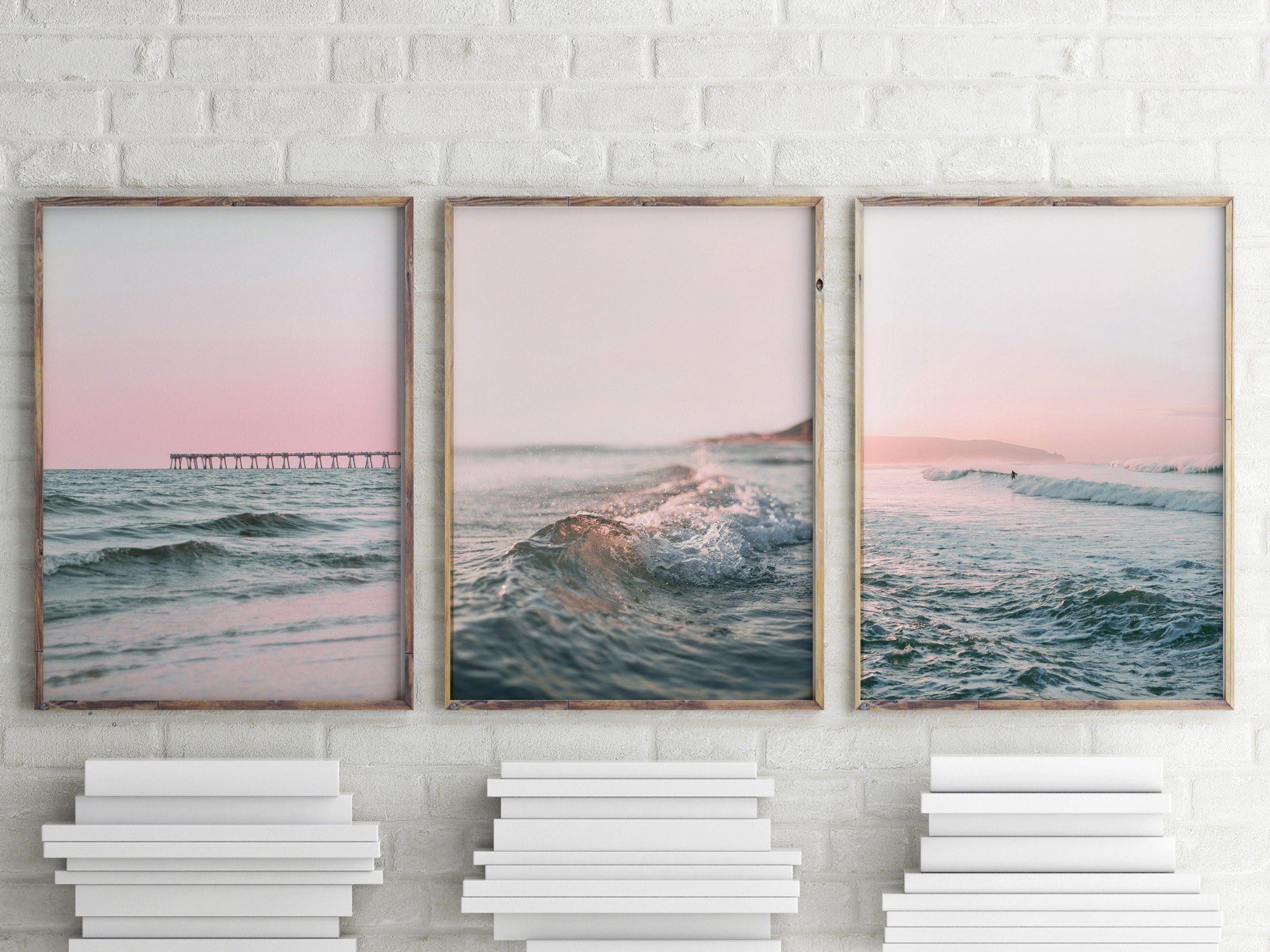 Ocean Print Set of 3 Prints Gallery Wall Set Beach Print Ocean - Etsy
