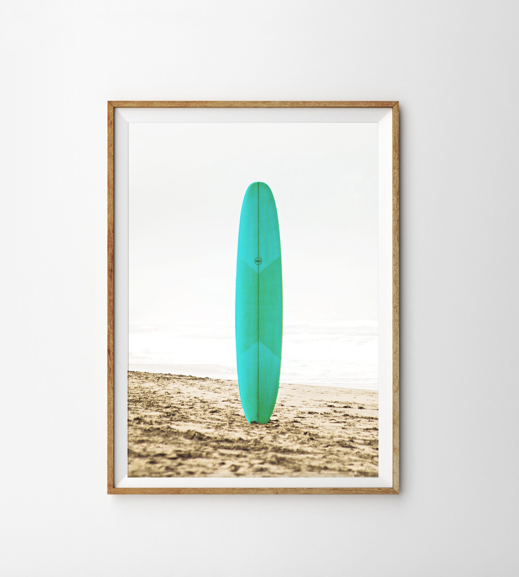 Turquoise Beach Poster Set of 3 Prints California Surf Board - Etsy