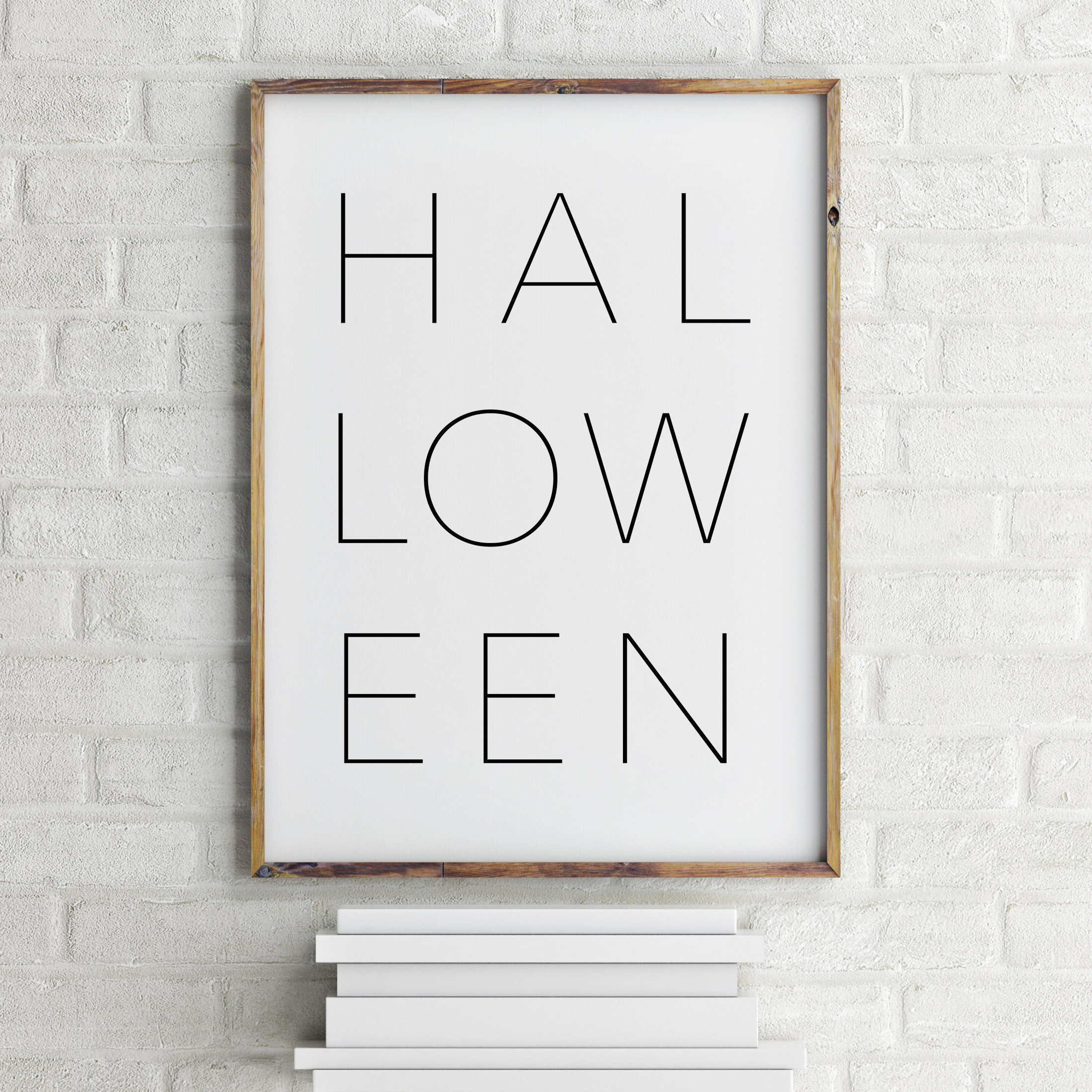 Halloween Printable Sign Fall Decor Typography Print | Etsy