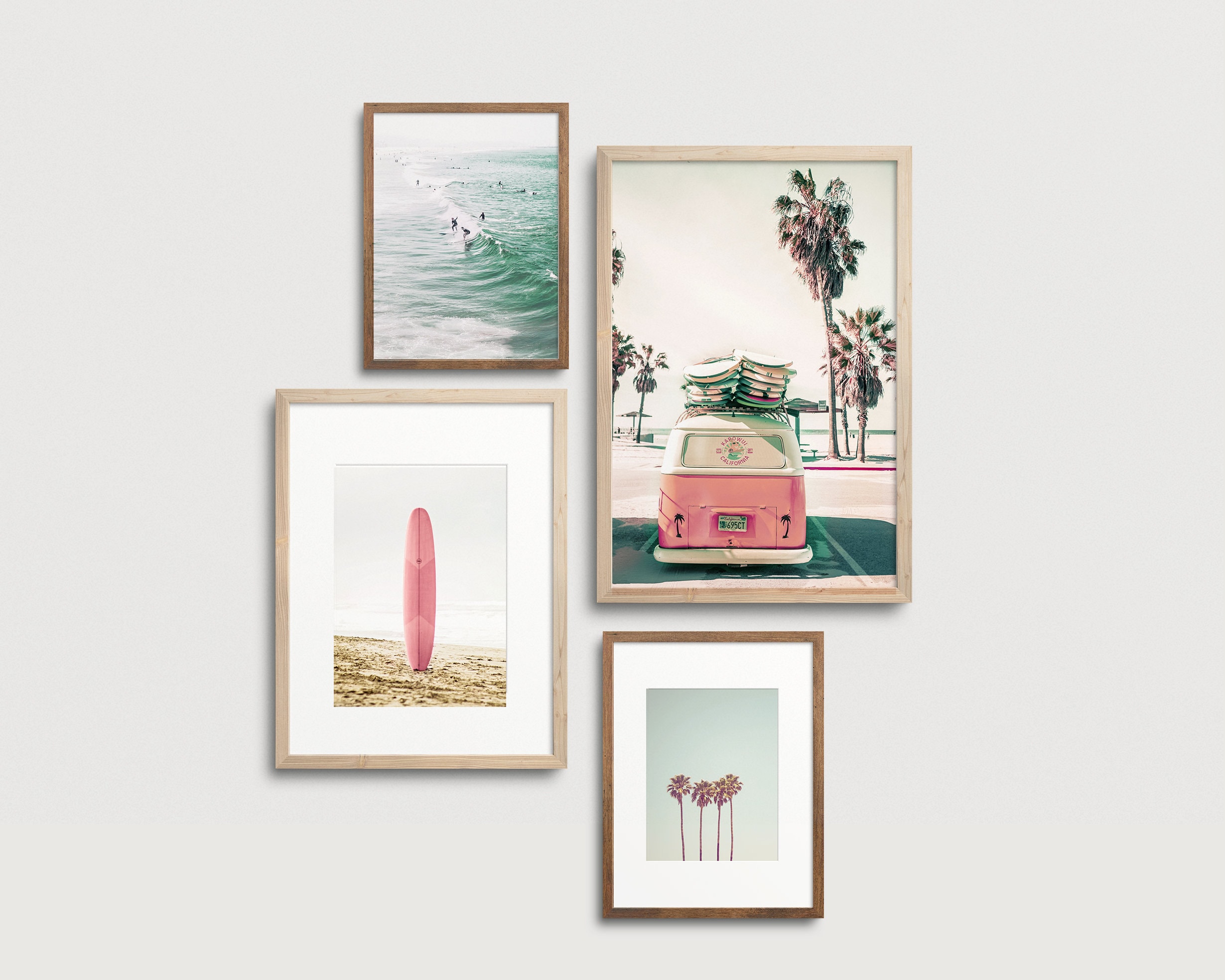 Set of 4 Beach Prints Printable Surf Poster Beach Decor - Etsy