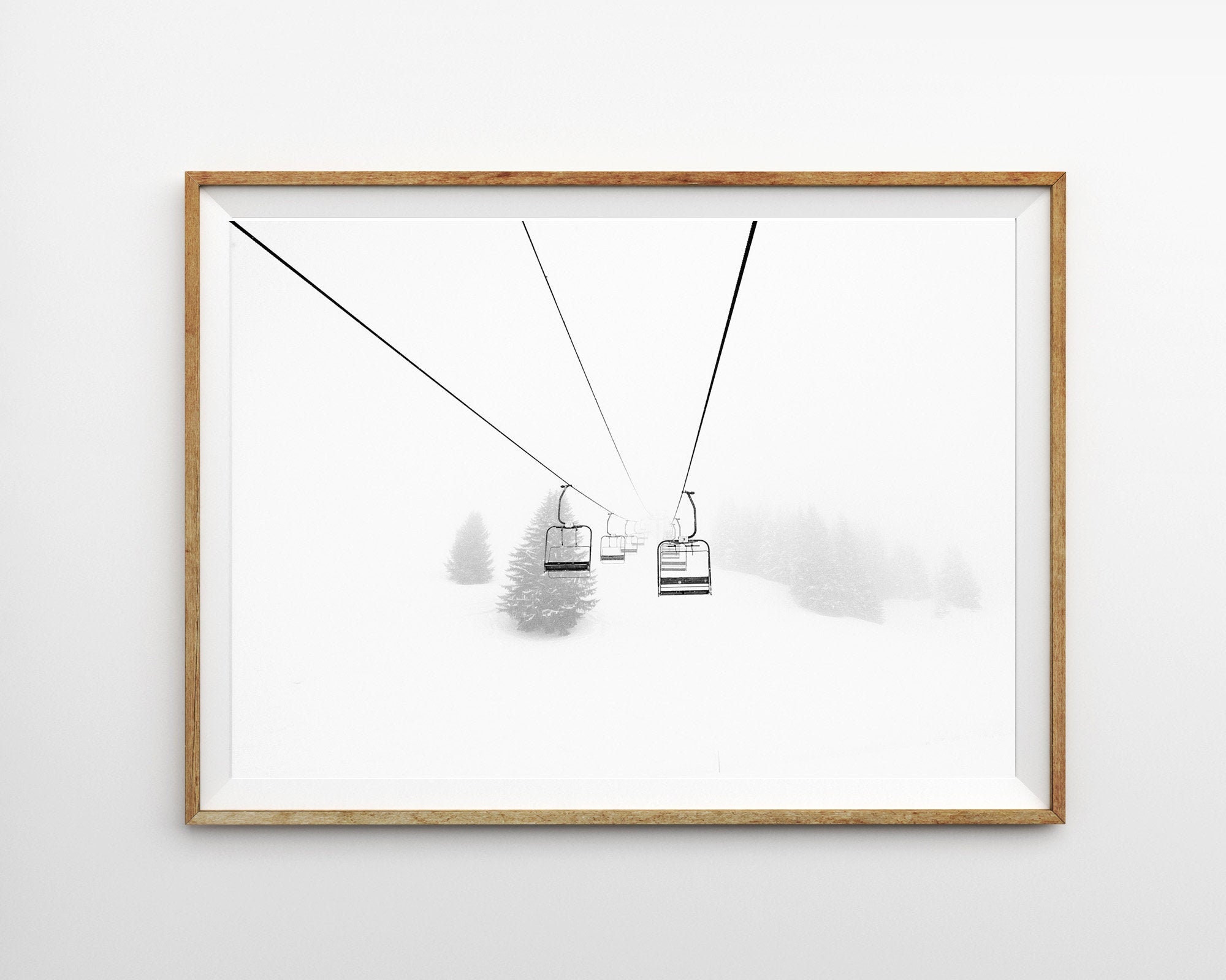Winter Photography Horizontal Print Landscape Photo Snow - Etsy