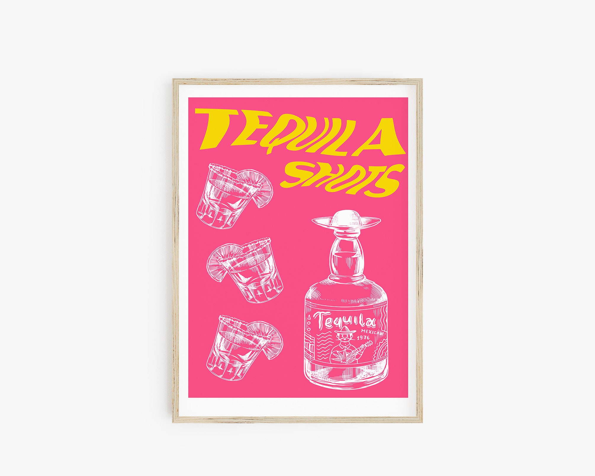 Cocktail Poster Set of 12, Preppy Room Decor, Colorful Bar Cart Prints ...