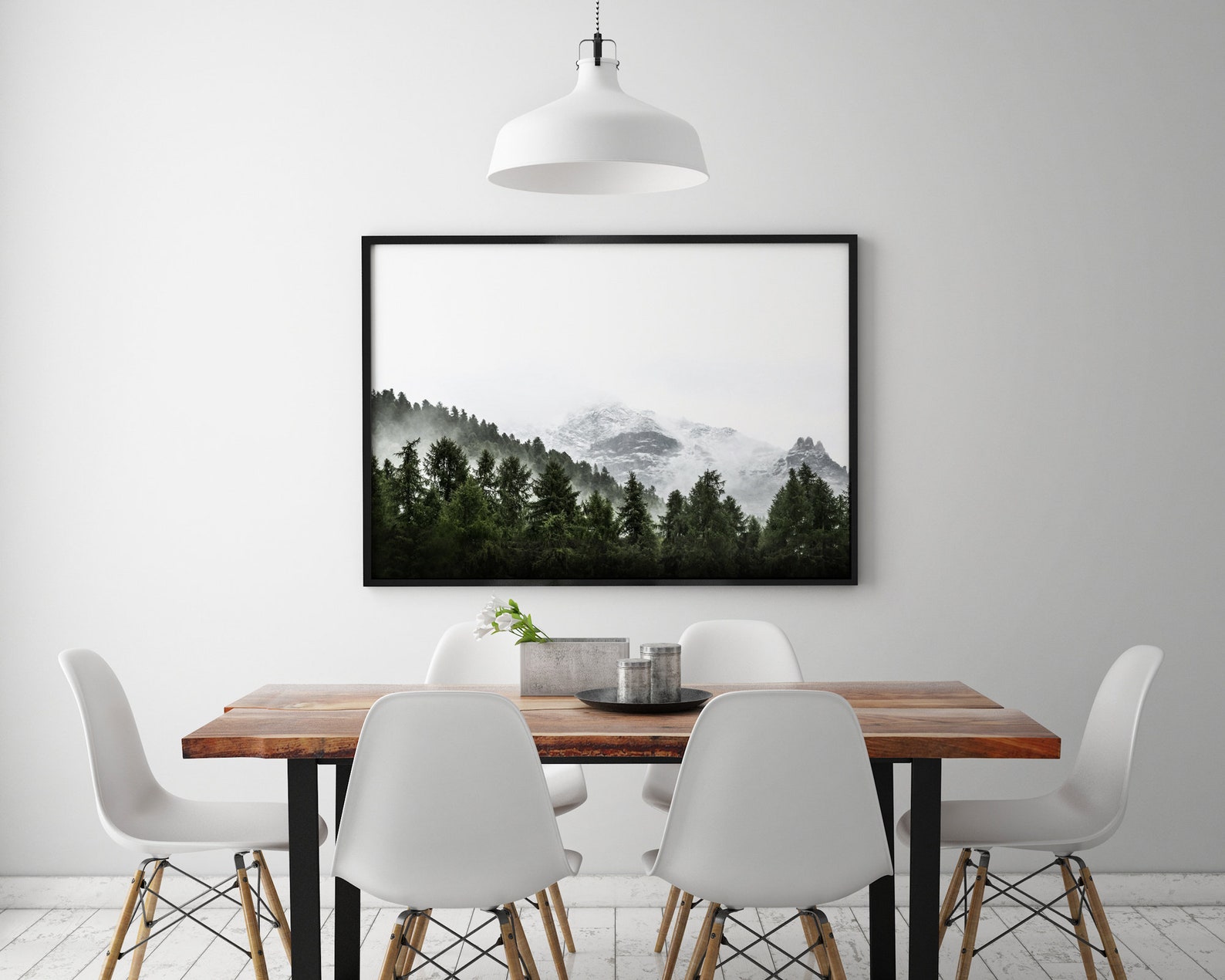 Forest Print Large Printable Art Mountain Print Nature Poster - Etsy