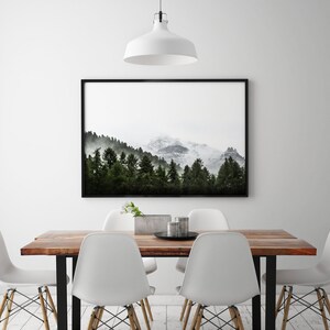 Forest Print Large Printable Art Mountain Print Nature Poster Landscape ...