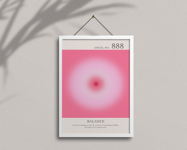 Angel Number 888 Aura Poster Print Manifestation Print - Etsy