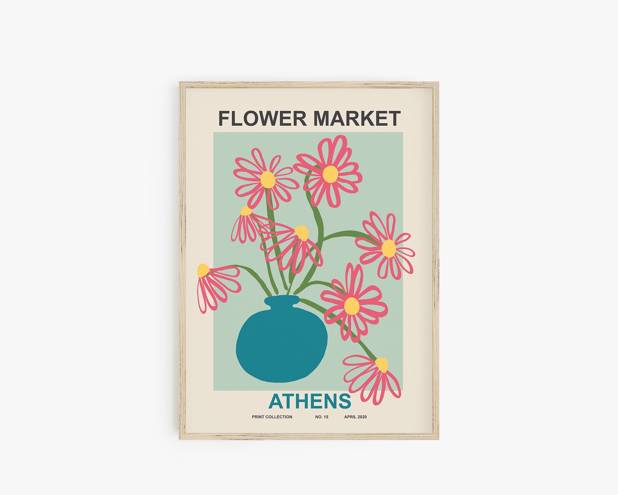 Flower Market Poster Set Gallery Wall Set of 6 Digital Prints - Etsy