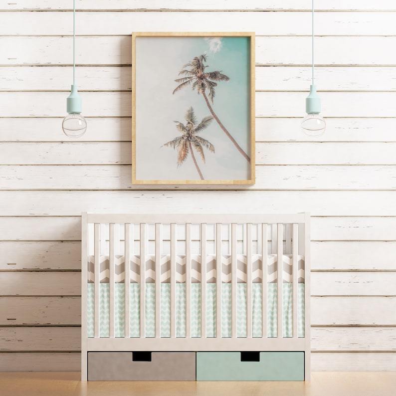 Palm Tree Print Coastal Decor Palms Print California Wall Art Etsy