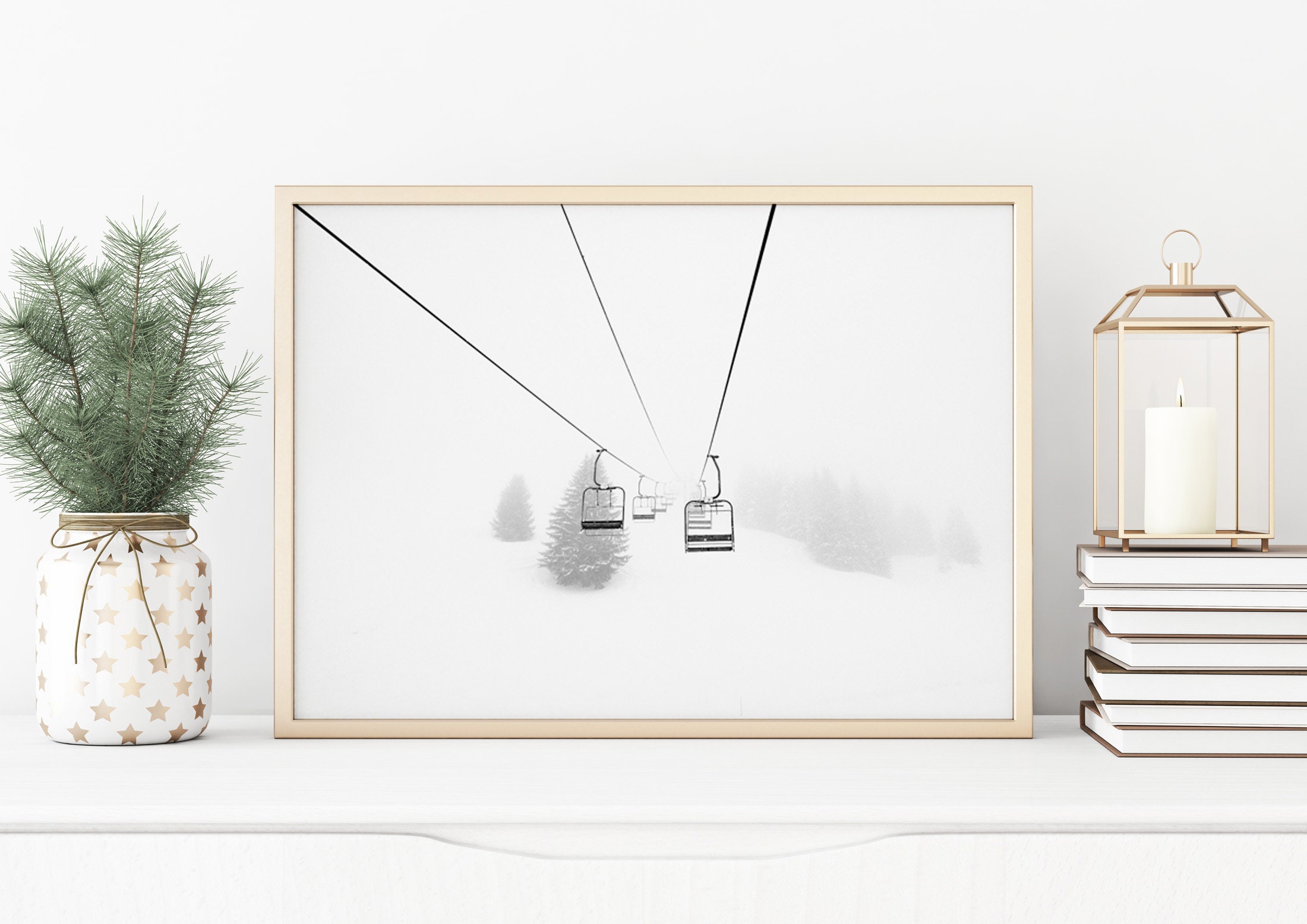 Winter Photography Horizontal Print Landscape Photo Snow - Etsy