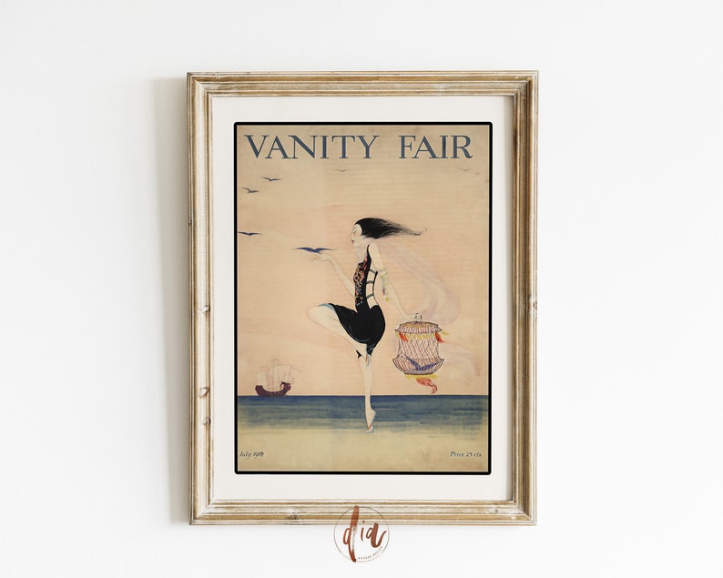 Vanity Fair Cover Vintage Poster, Gallery Wall Print, Eclectic Wall Art ...
